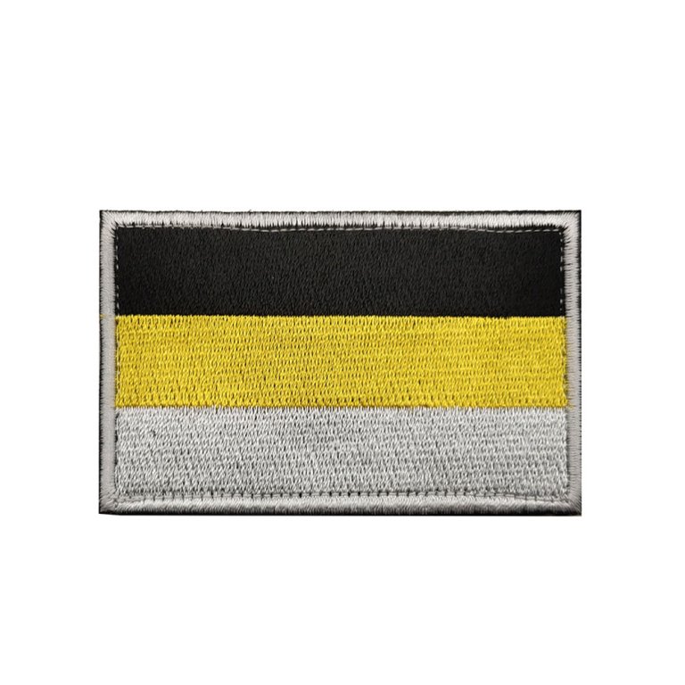Military Patch Russian Flag – White Reflective