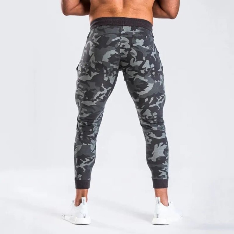 Black Camo Sweatpants "Sportline"