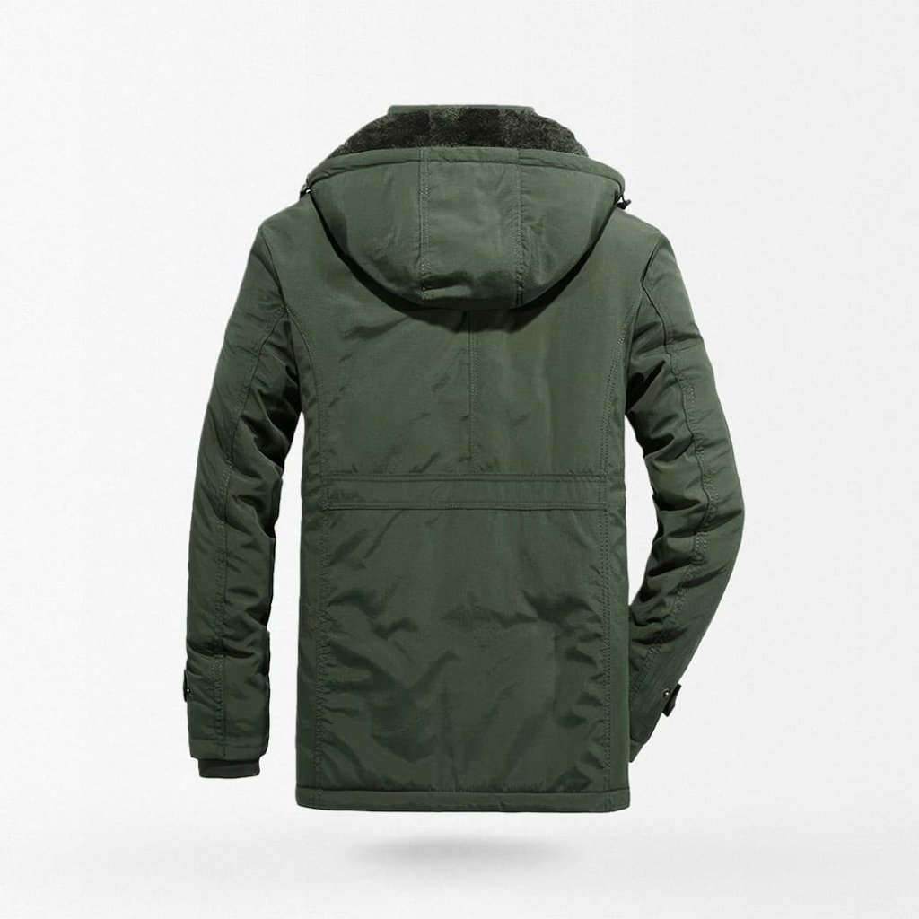 Fleece Lined Military Parka Jacket