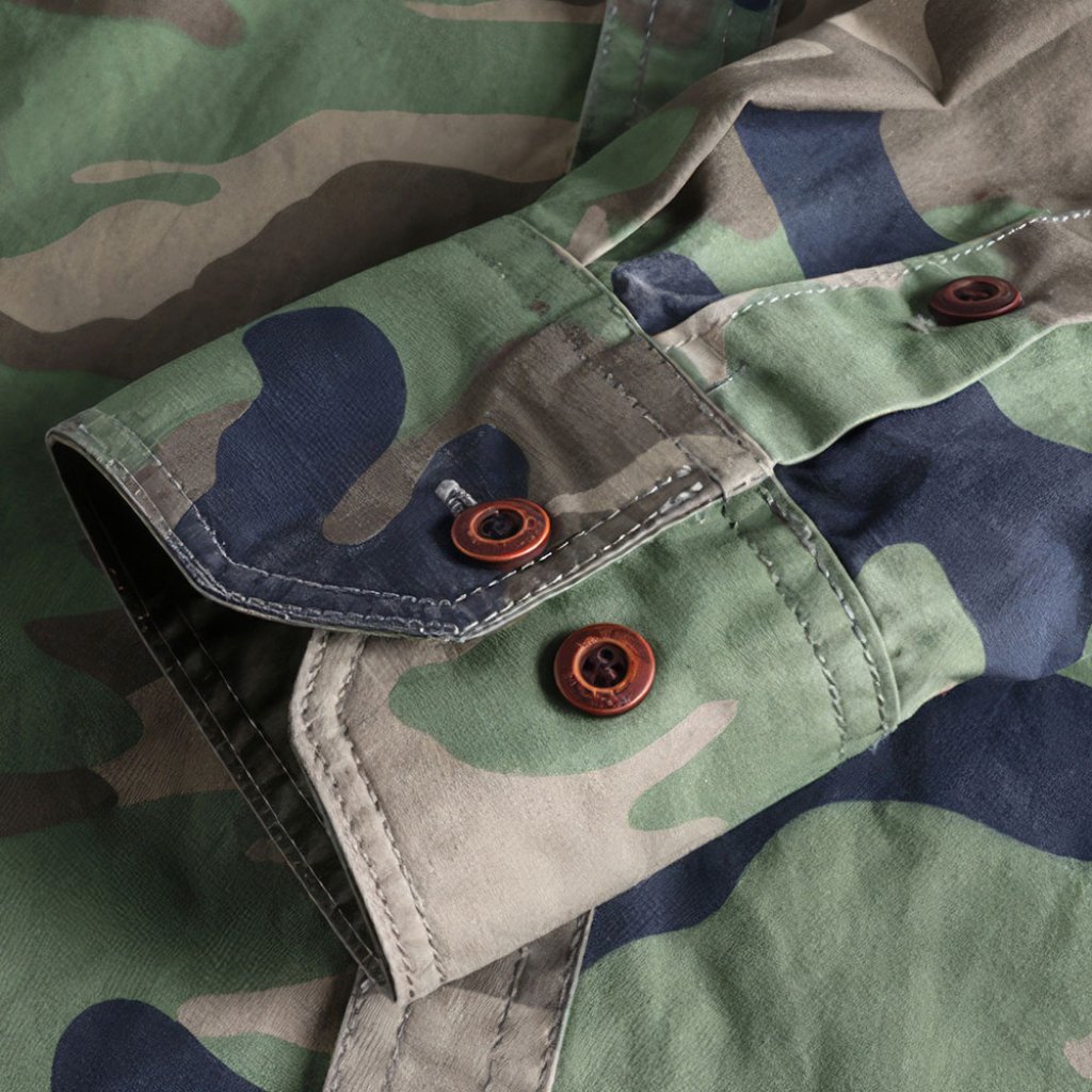 Camo Button Up Shirt Mens