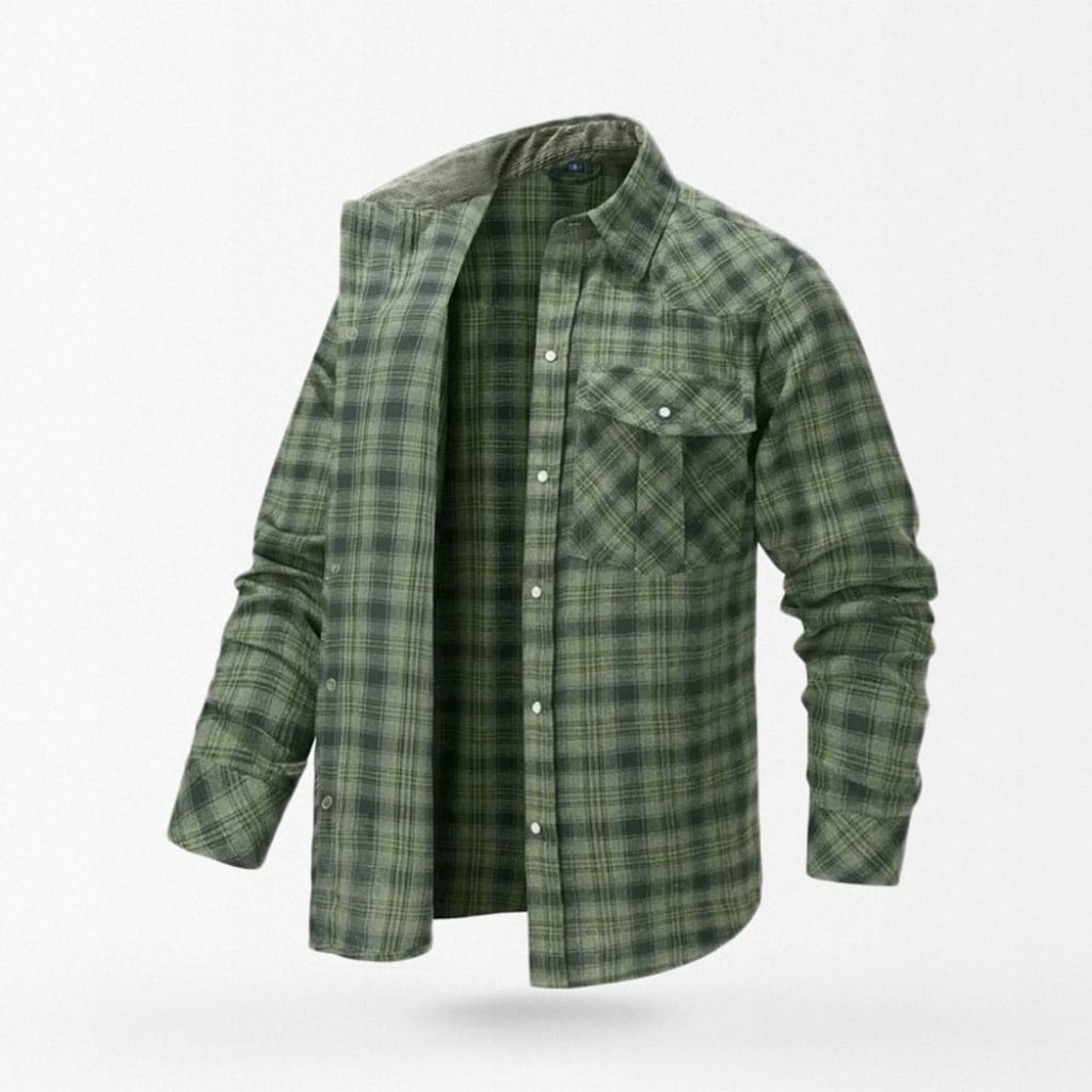 Military Flannel Shirt With Pocket