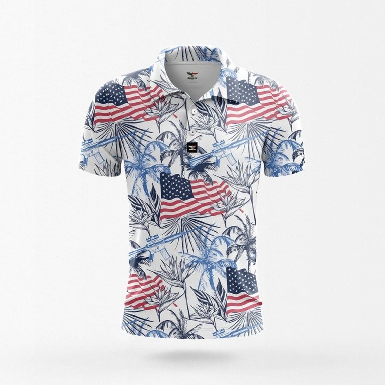 USA Flag Hawaiian Shirt