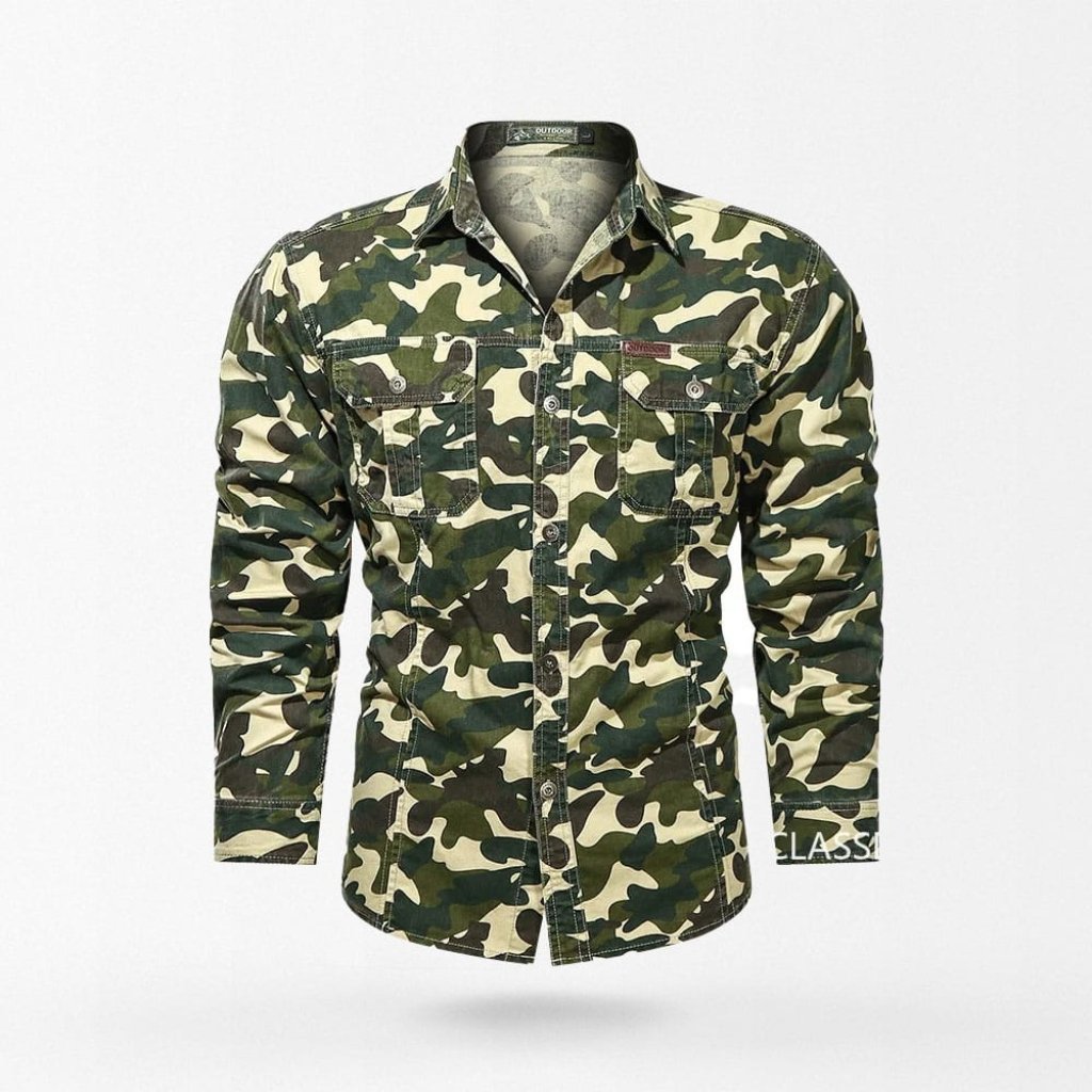 Tactical Camo Button Up Shirt