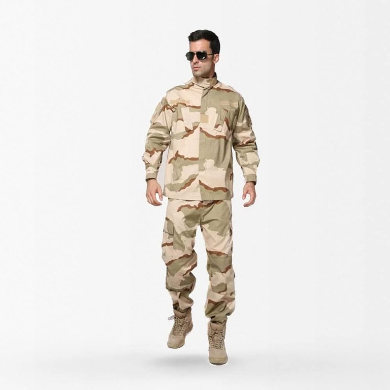 Black Military Combat Uniform