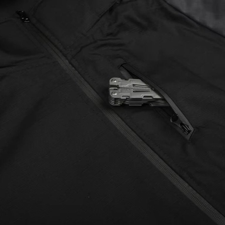 Black Tactical Winbreaker Jacket "MCT"