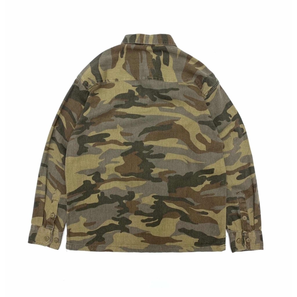 Green Camo Button Shirt