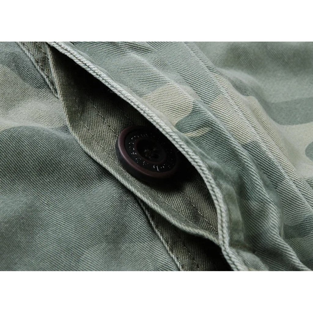 Military M65 Field Jacket Green Camo
