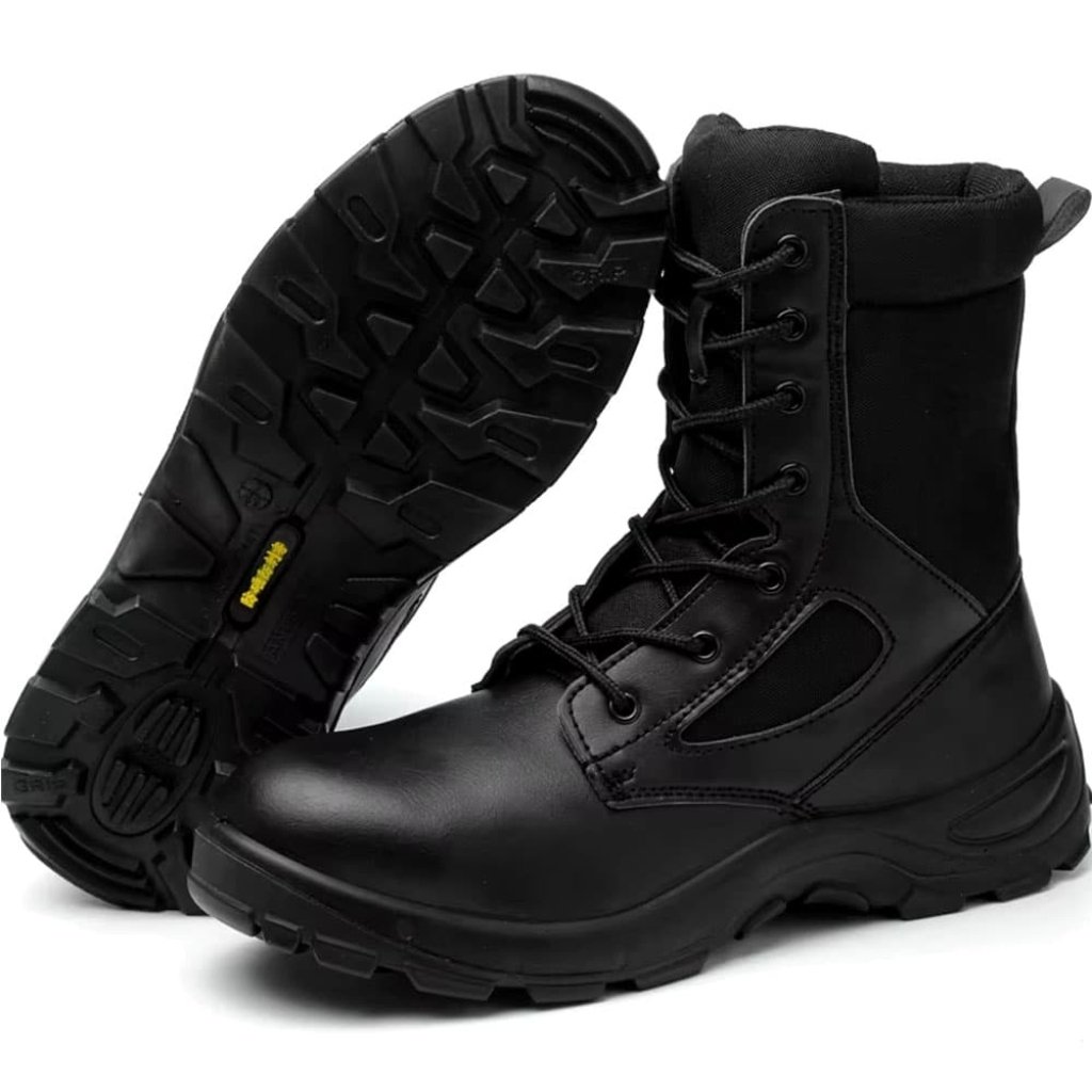 Black Safety Toe Military Boots