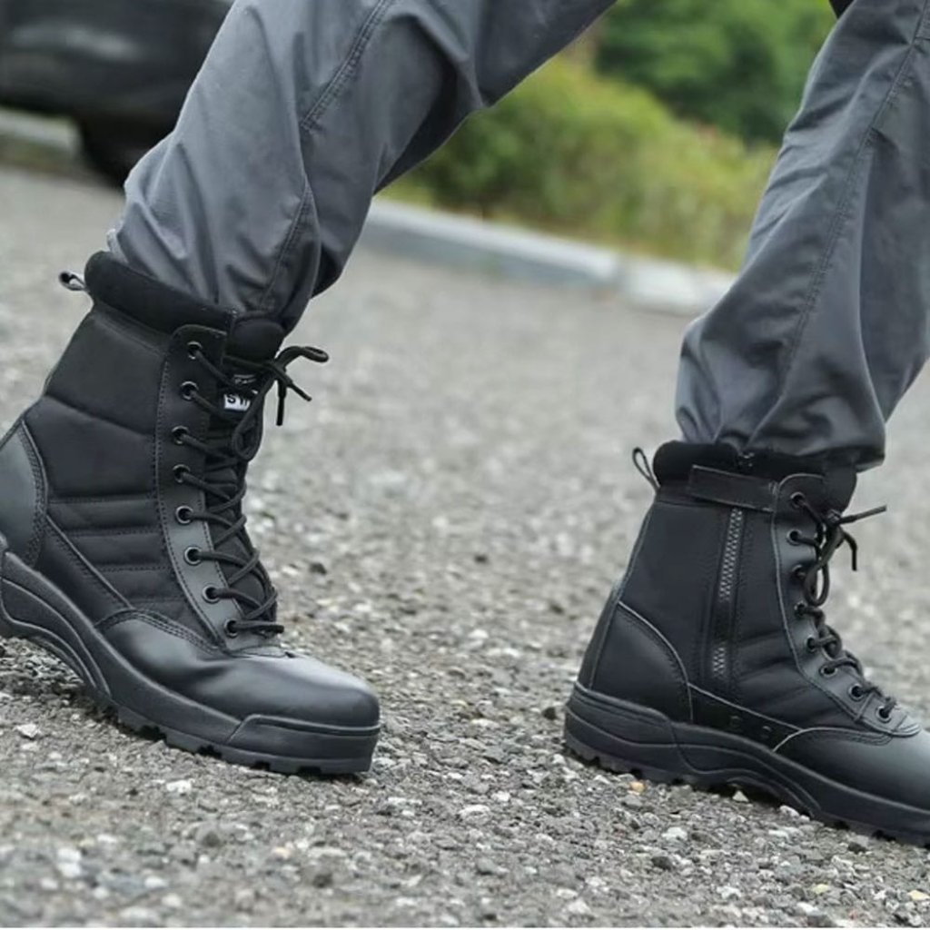 Lightweight Tactical Boots With Zipper