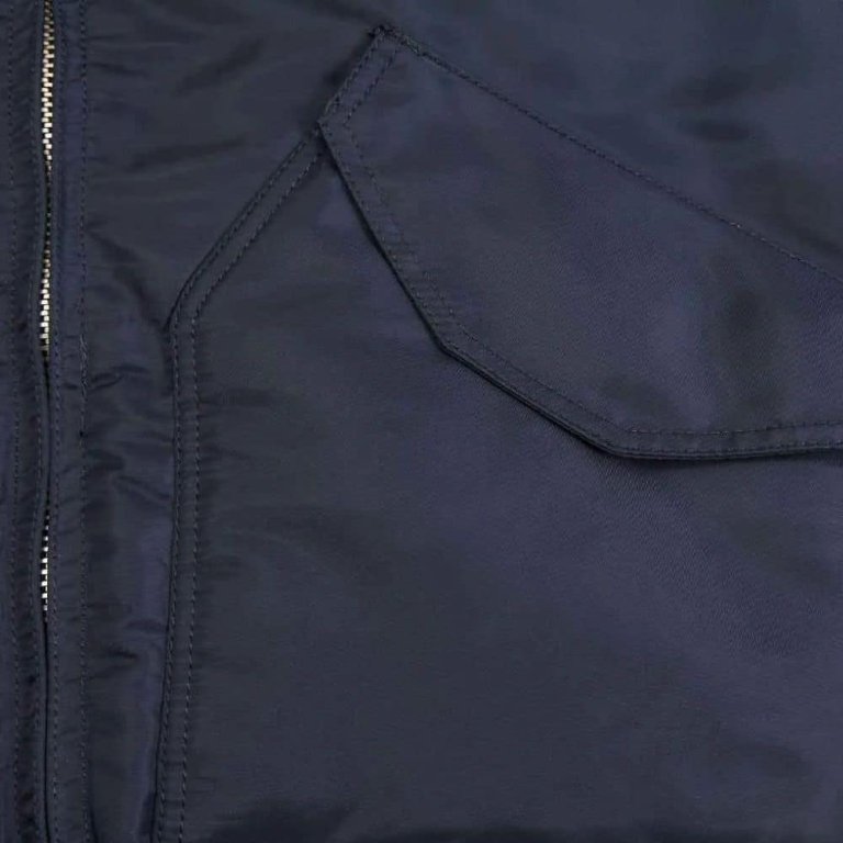 Military 45p Flight Bomber Jacket Navy Blue