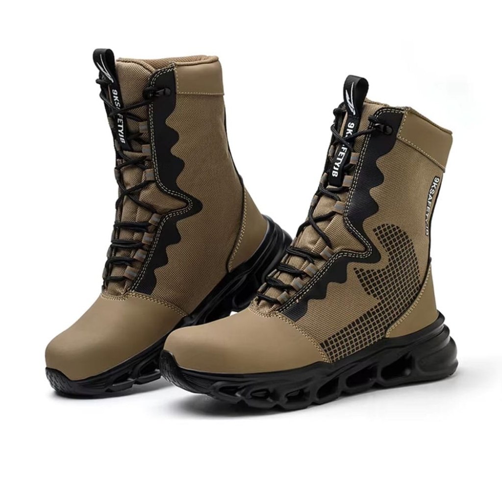 Safety Military Boots Tan