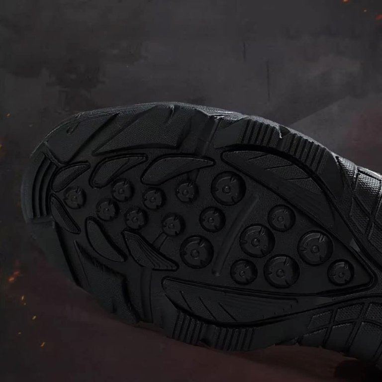 Side Zip Tactical Boots With Safety Toe Black