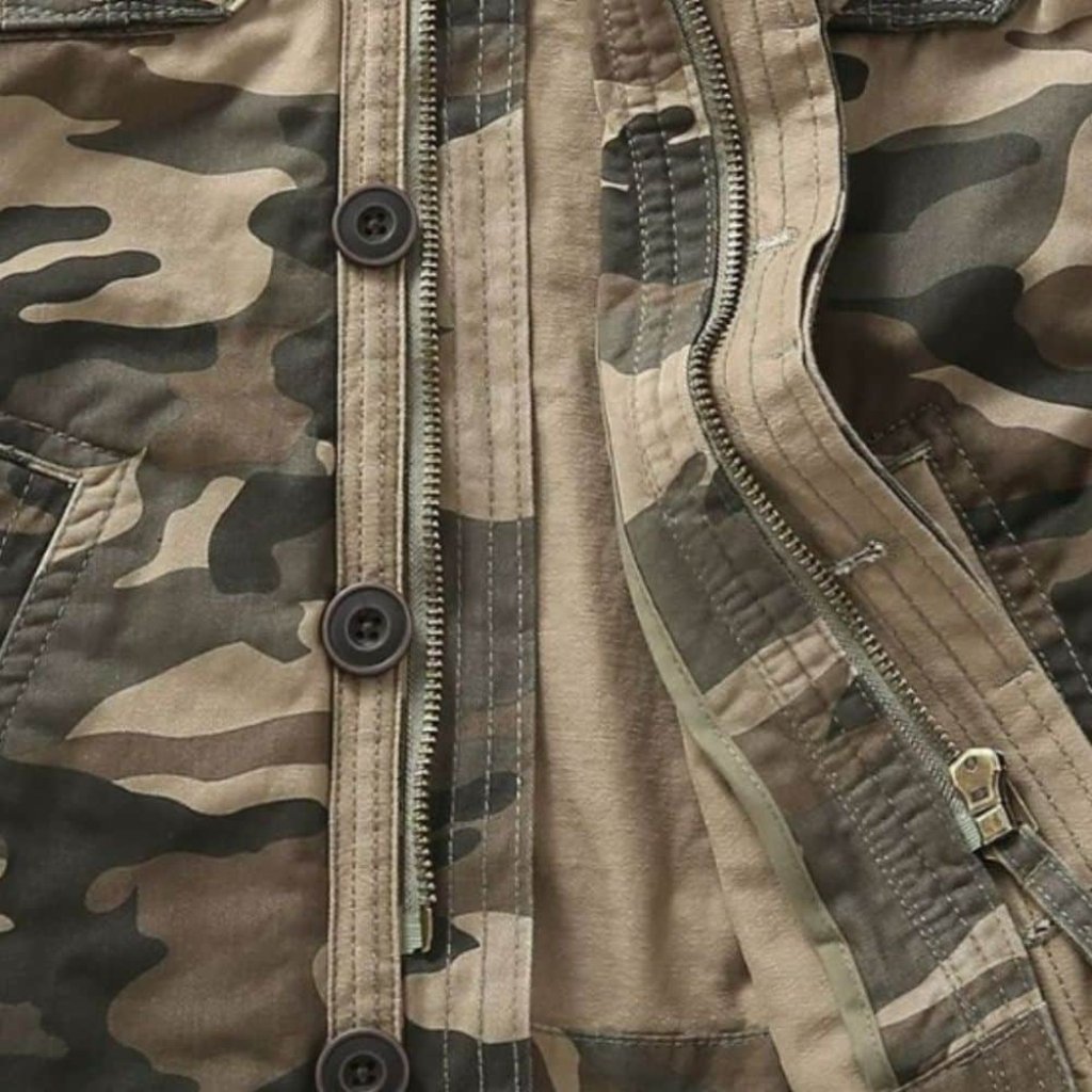 Military M65 Field Jacket Khaki Camo