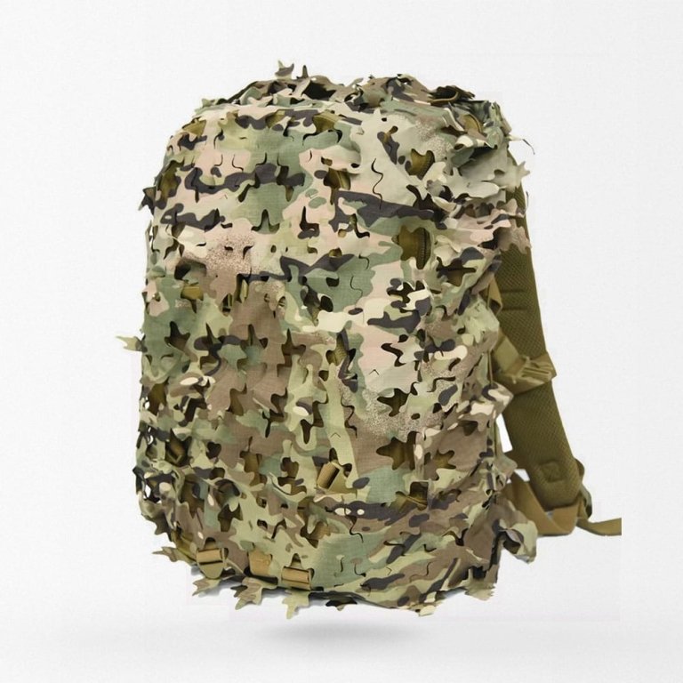 3D Camo Backpack Ghillie Cover - Multicam