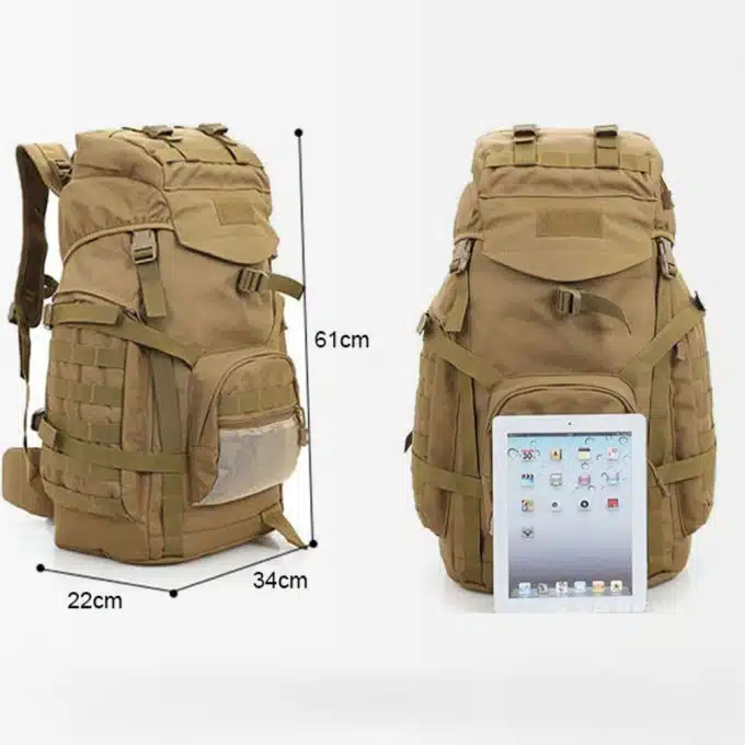 60L Tactical Hiking Backpack
