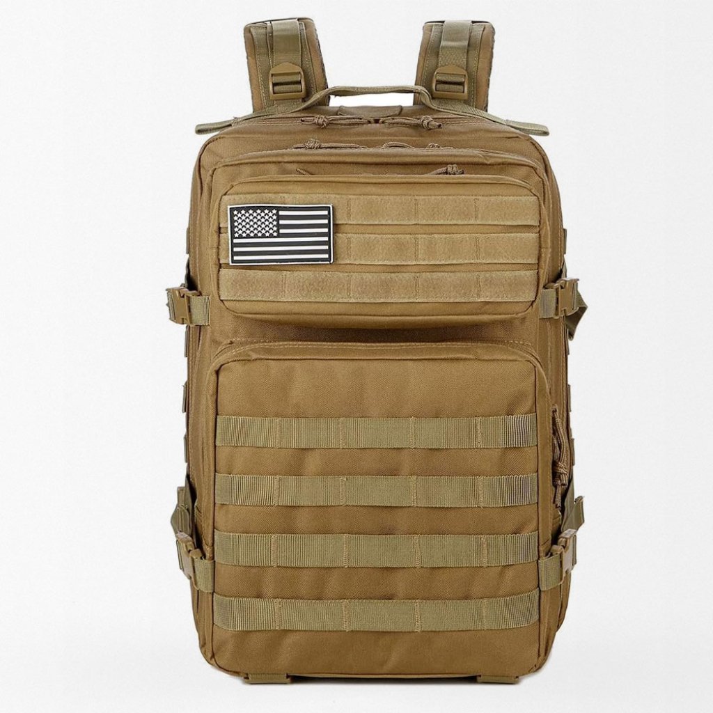 Coyote Brown Tactical Backpack 45L