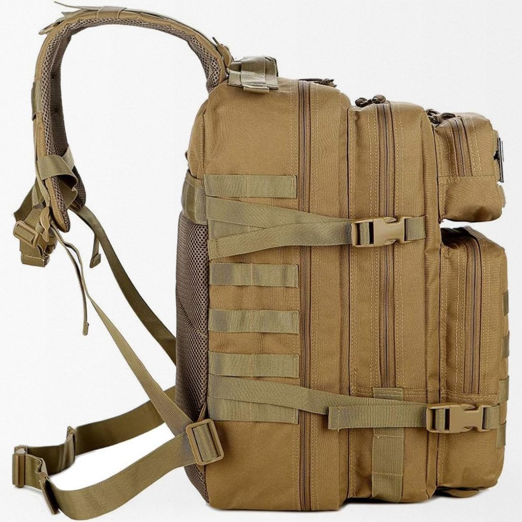 Coyote Brown Tactical Backpack 45L