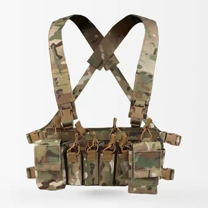 D3CRX Chest Rig With Pistol Pouches
