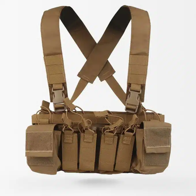 D3CRX Chest Rig With Pistol Pouches