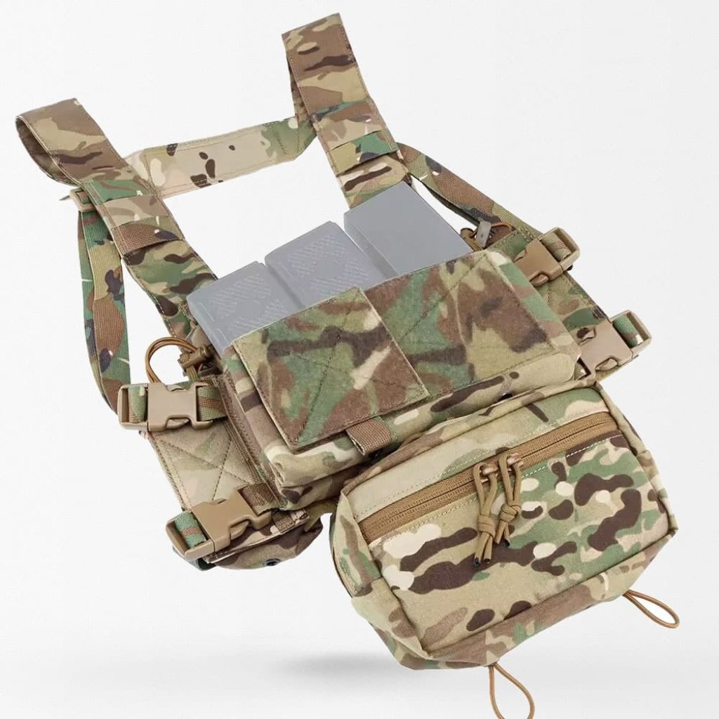 H Harness Chest Rig With Mag Pouches "Elyt"