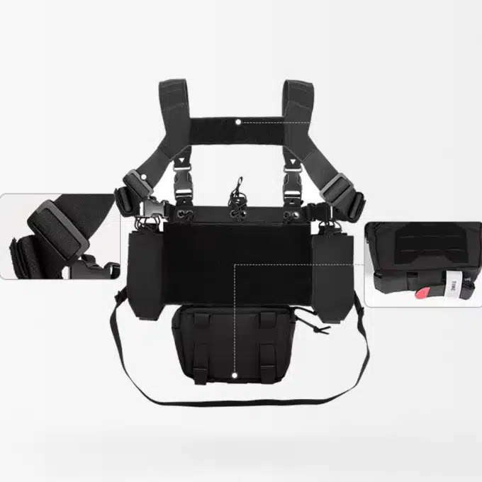 Laser Cut Molle Chest Rig "YKD"