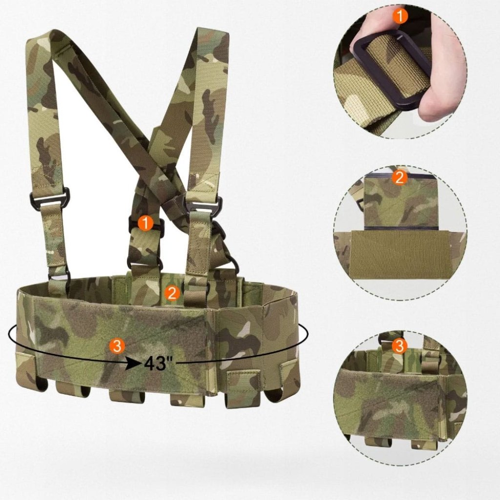 Low Vis Chest Rig Cummerbund "KRDX"