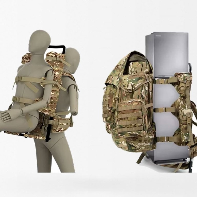 Military Rucksack With Frame Multicam