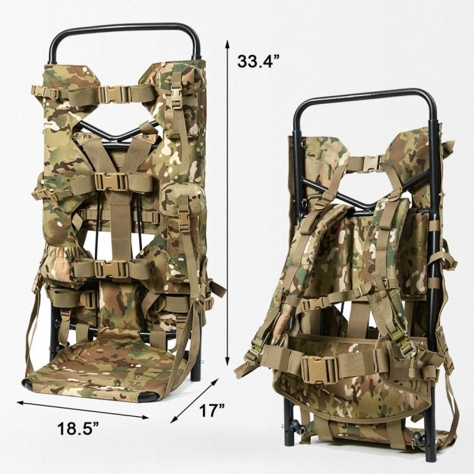 Military Rucksack With Frame Multicam