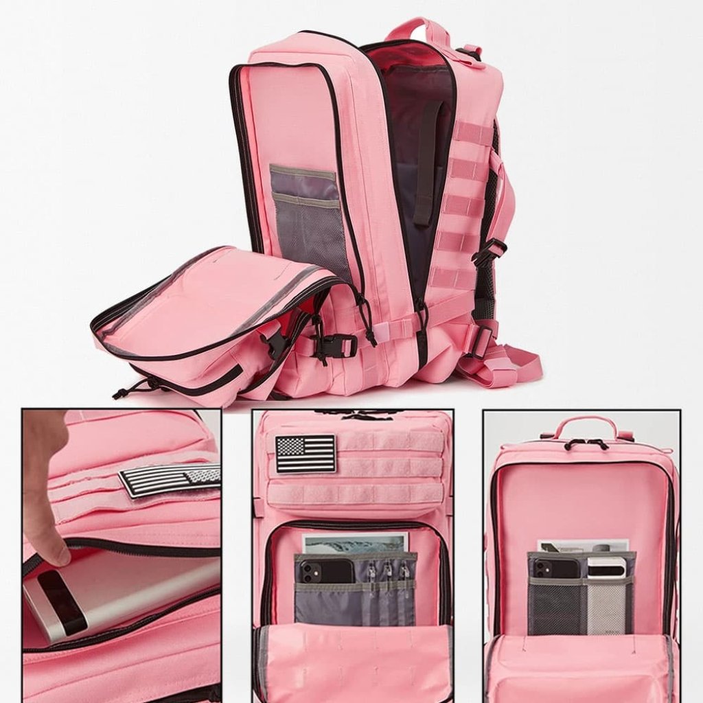 Tactical Backpack Pink 45L