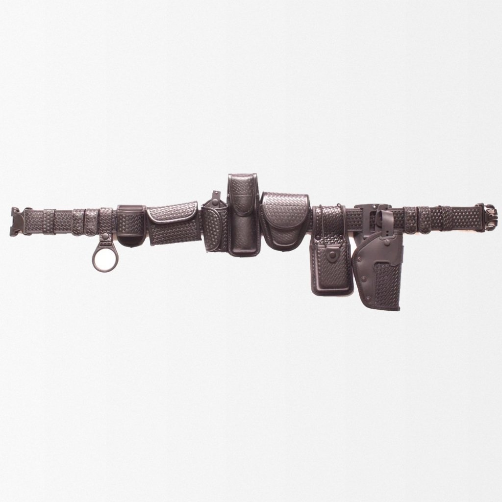 Black Tactical Police Duty Belt Setup