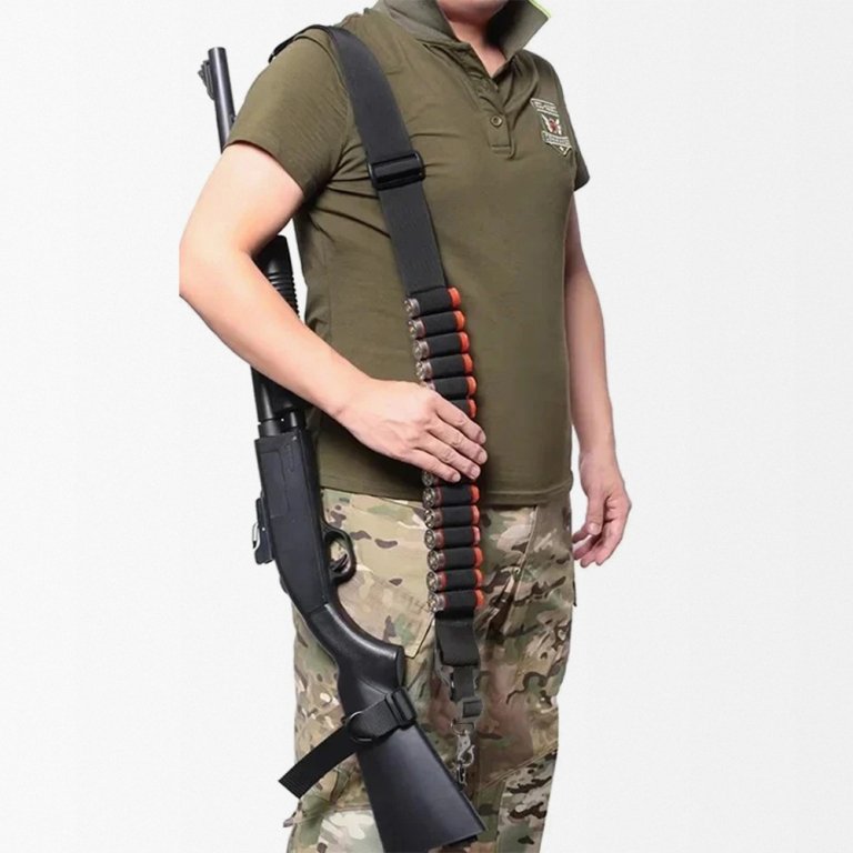 Rifle Sling With Shell Holder