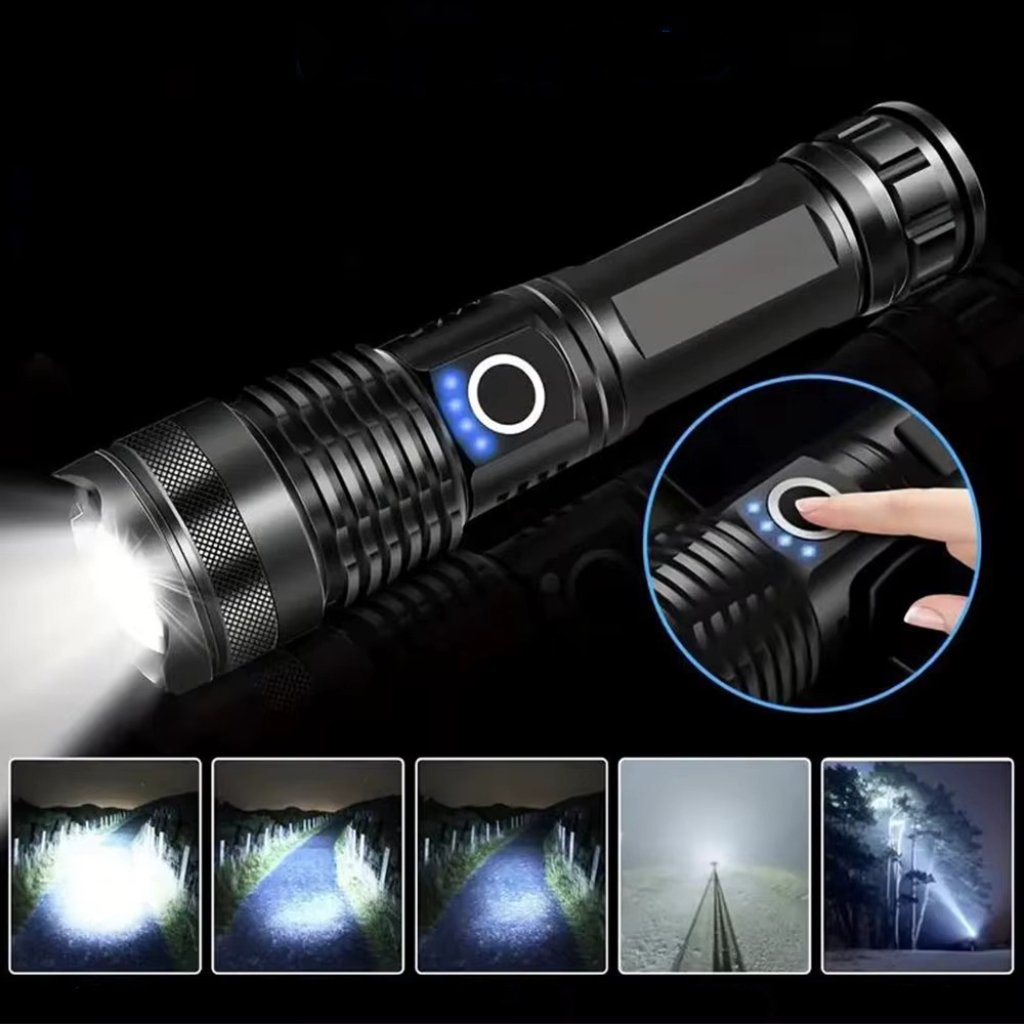 Tactical Super Bright Rechargeable Flashlight