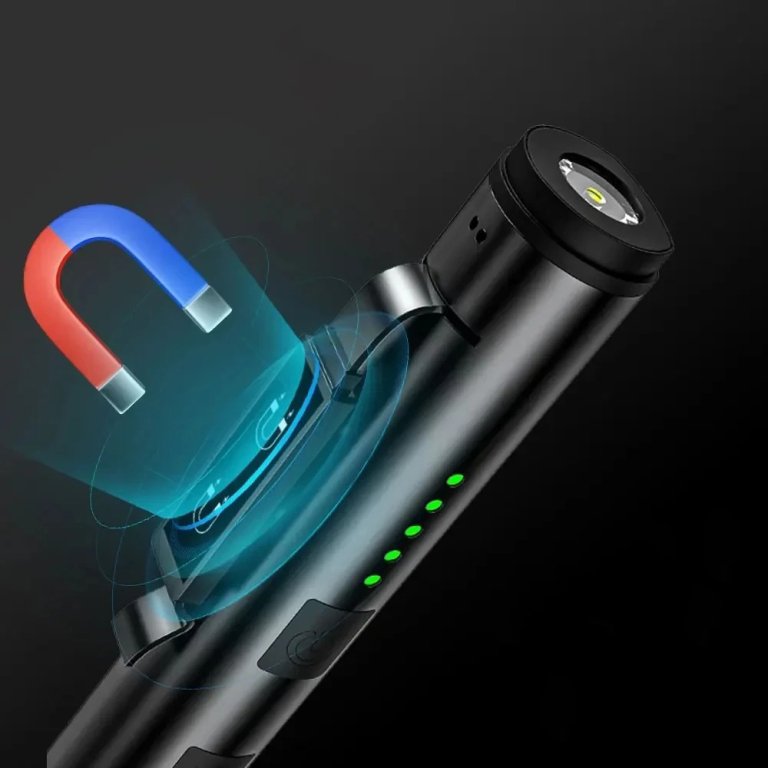 Tactical Flashlight With Magnet