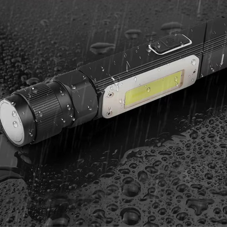 Tactical Pivot Flashlight With Magnetic Base