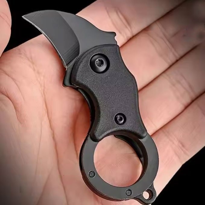 Tactical Hawkbill Keychain Knife