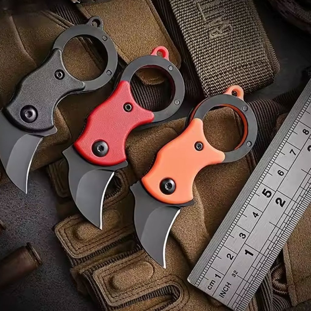 Tactical Hawkbill Keychain Knife