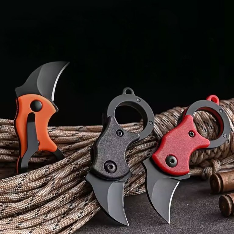 Tactical Hawkbill Keychain Knife