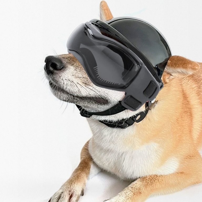Tactical Dog Helmet And Goggles